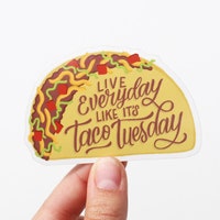 Cool Taco Sticker Funny Sticker Funny Food Sticker Taco Sunglasses Taco ...