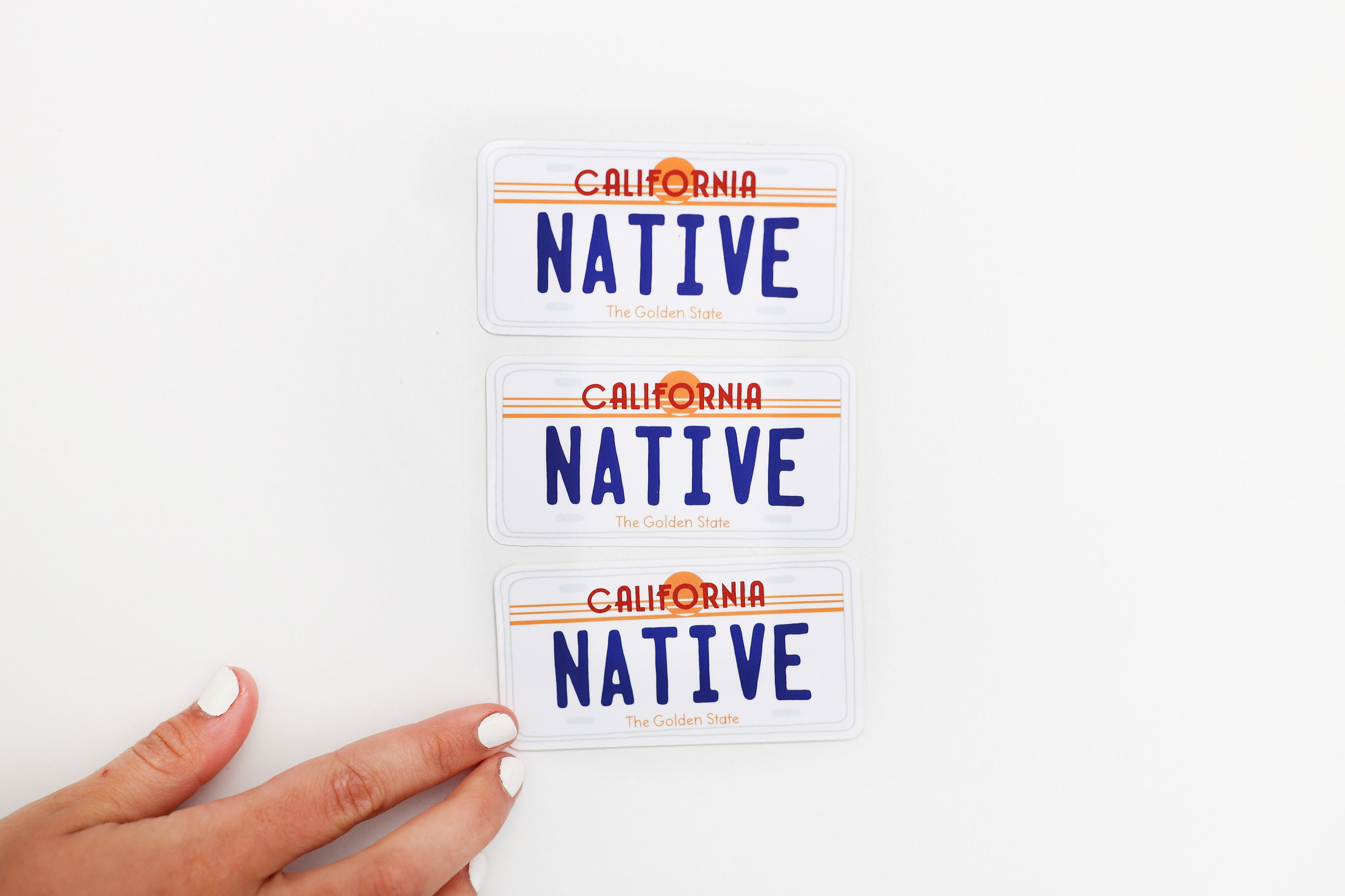 California Native Vinyl Sticker State License Plate - Etsy