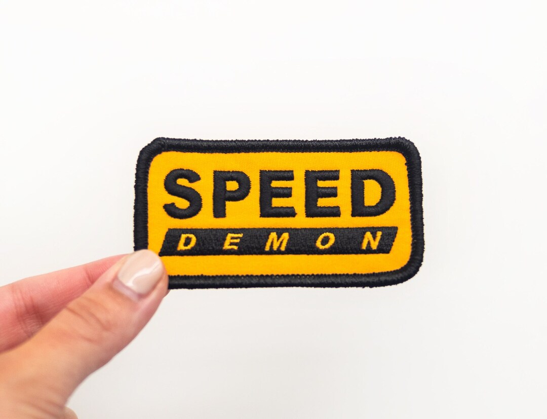Speed Demon Iron-on Patch Thrill Seeker - Etsy