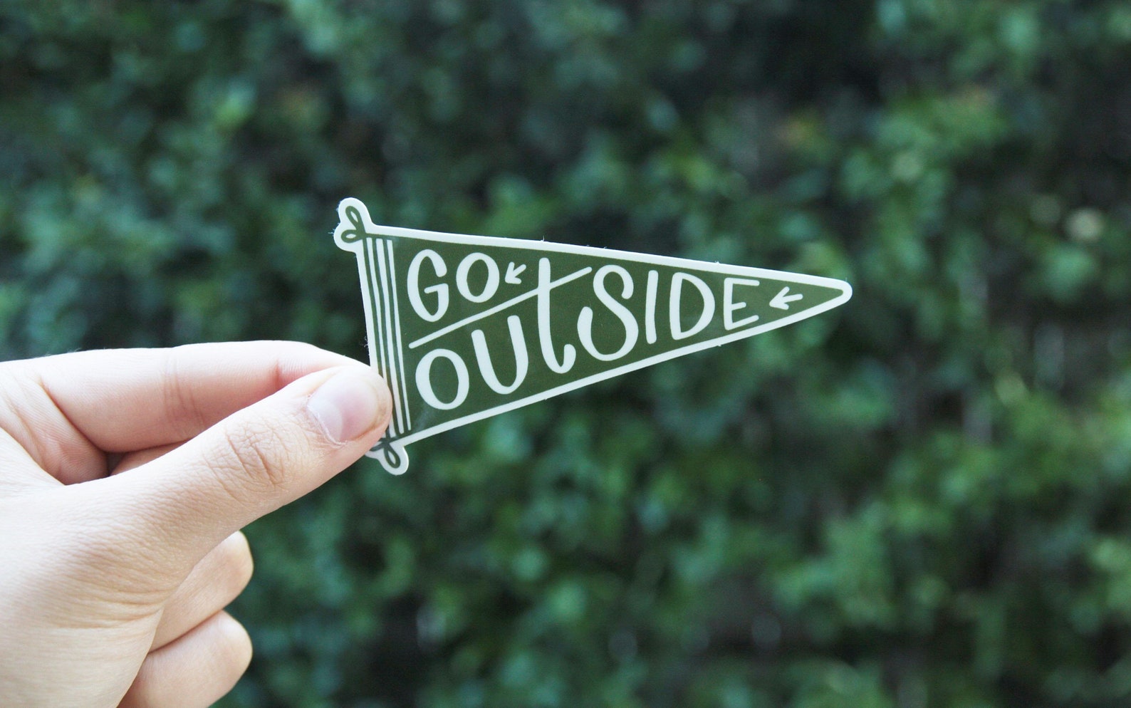 Go Outside Vinyl Sticker - Etsy