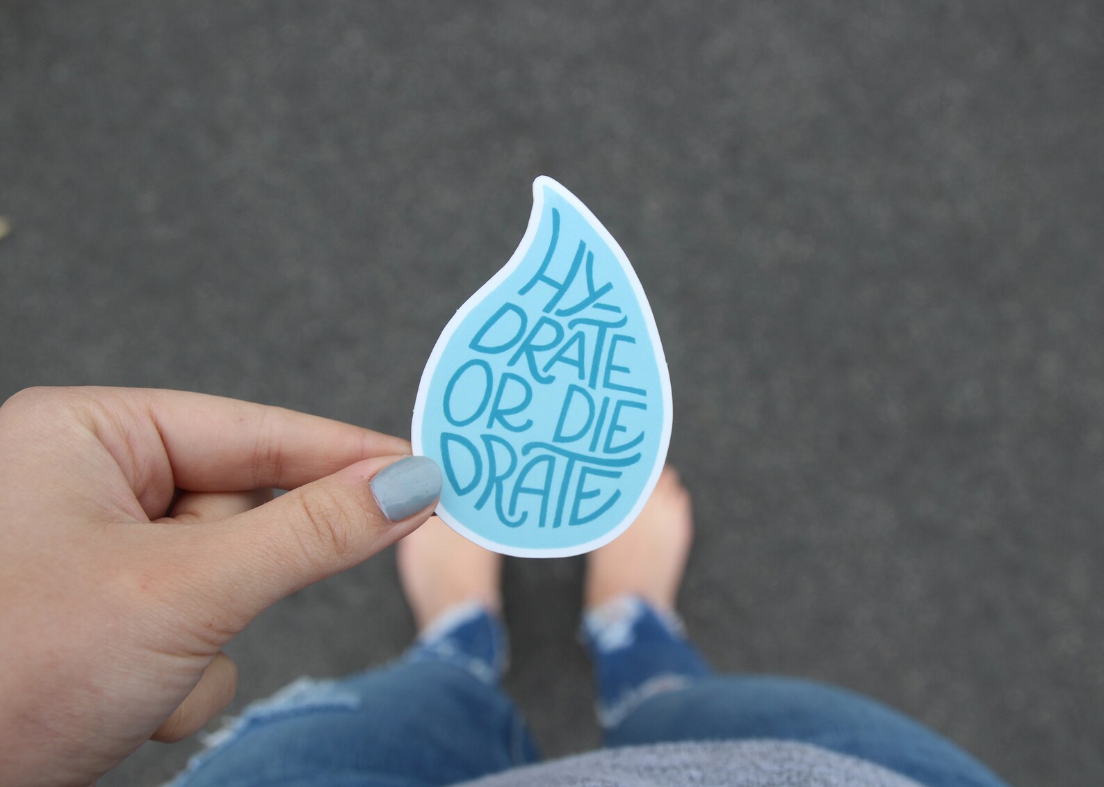 Hydrate or Die-drate Vinyl Sticker Water Hydrate Reminder | Etsy