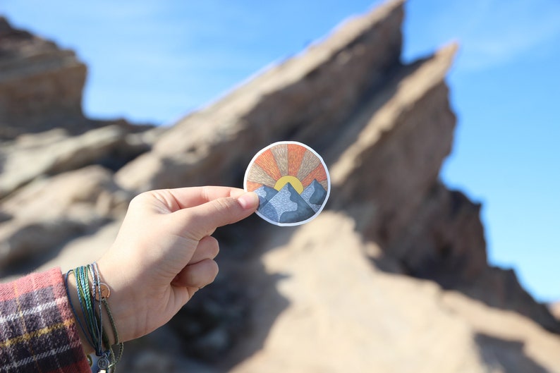 Mountains Vinyl Stickers Three Pack | Etsy