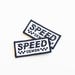 Speed Demon - Embroidered Iron-on Patch - Black and White Checkered - Etsy