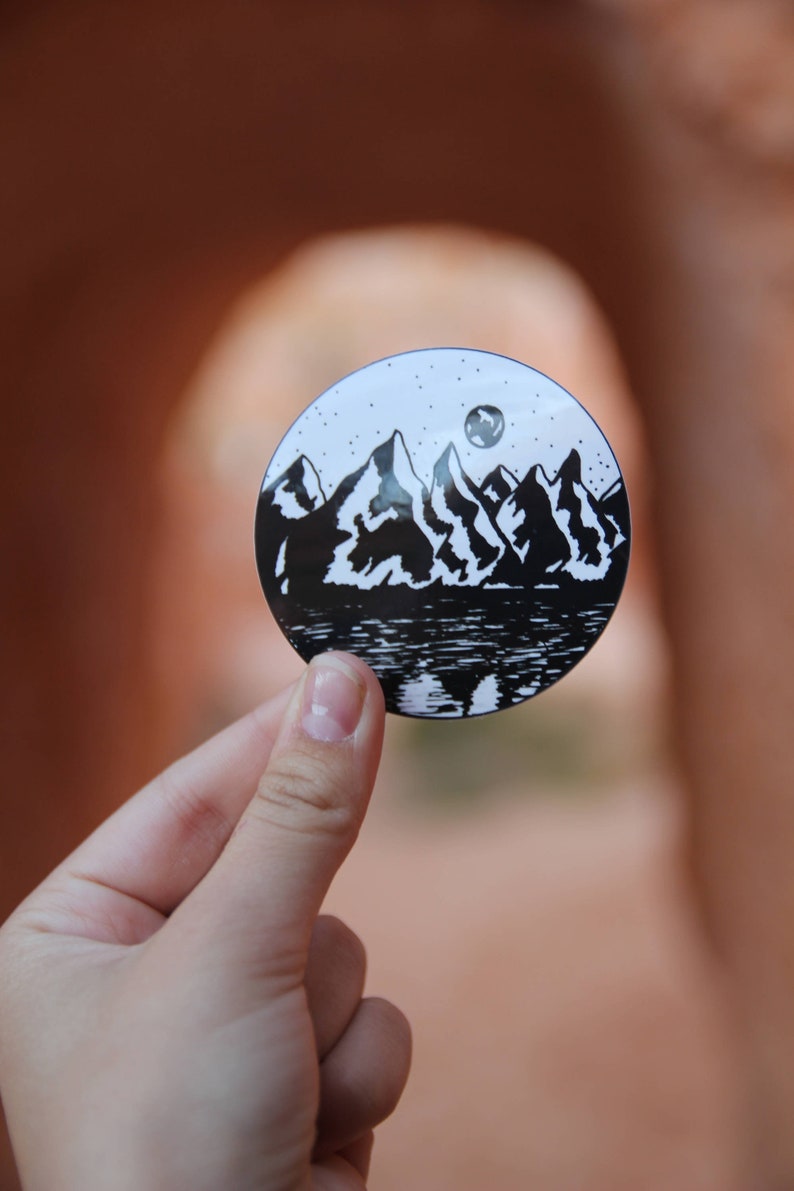 Mountains Vinyl Stickers Three Pack | Etsy