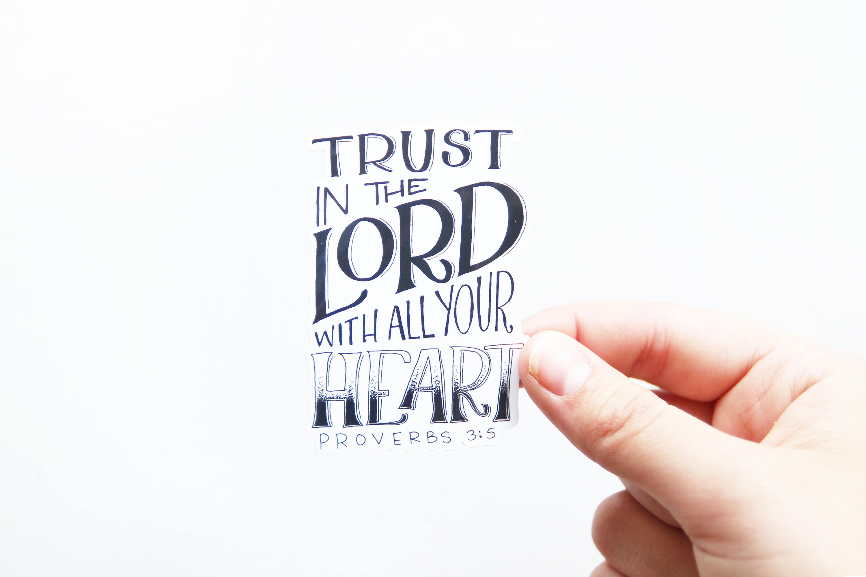 Bible Verse Vinyl Sticker Proverbs 3:5 | Etsy