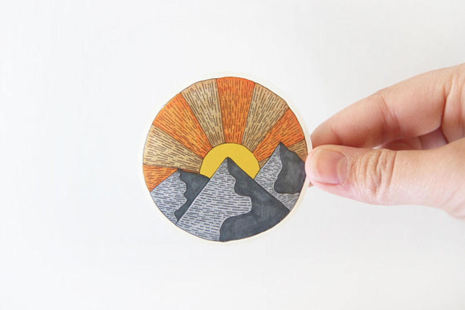 Mountains Vinyl Stickers Three Pack | Etsy