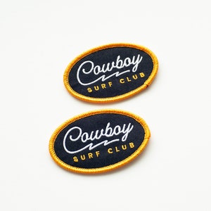 Cowboy Surfs Club Iron-on Patch Western - Etsy