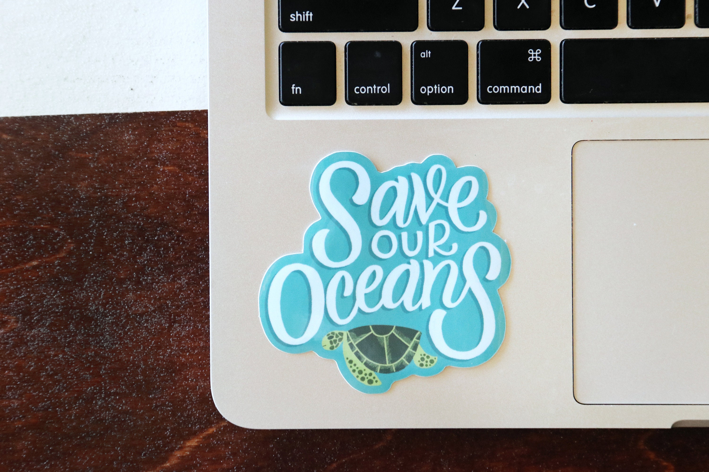 Save Our Oceans Vinyl Sticker Turtle Recycle Plastic | Etsy