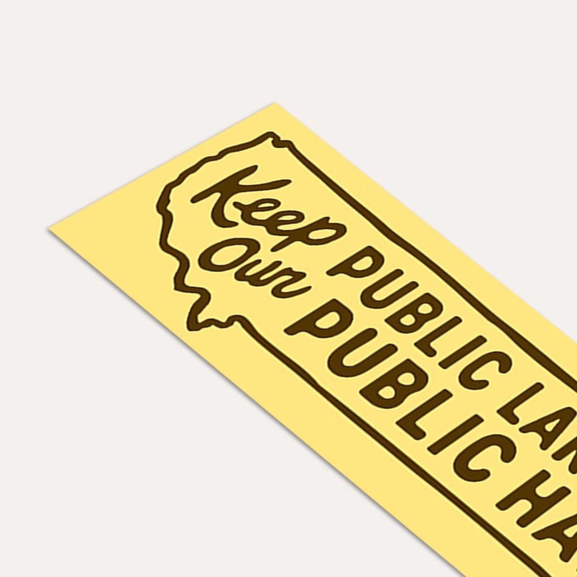 Bumper Sticker, Keep Our Public Lands in Public Hands - Waterproof ...