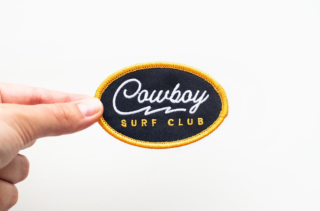 Cowboy Surfs Club Iron-on Patch Western - Etsy