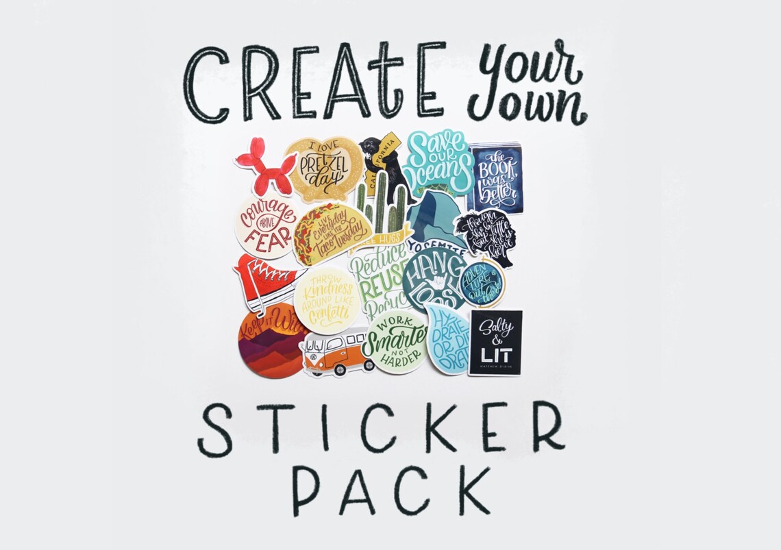 Create Your Own Sticker Pack | Etsy