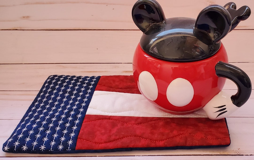 Flag Mug Rug/coaster/snack Mat/fabric Coaster/trivet/large Size ...