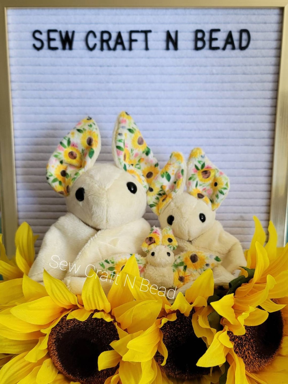 MADE TO ORDER Light Yellow Sunflower Bat Plush scented or No - Etsy
