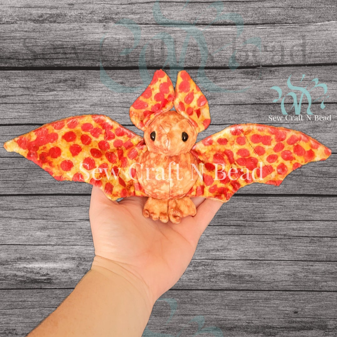 Pepperoni Pizza Bat Plush (READY TO SHIP) - Etsy