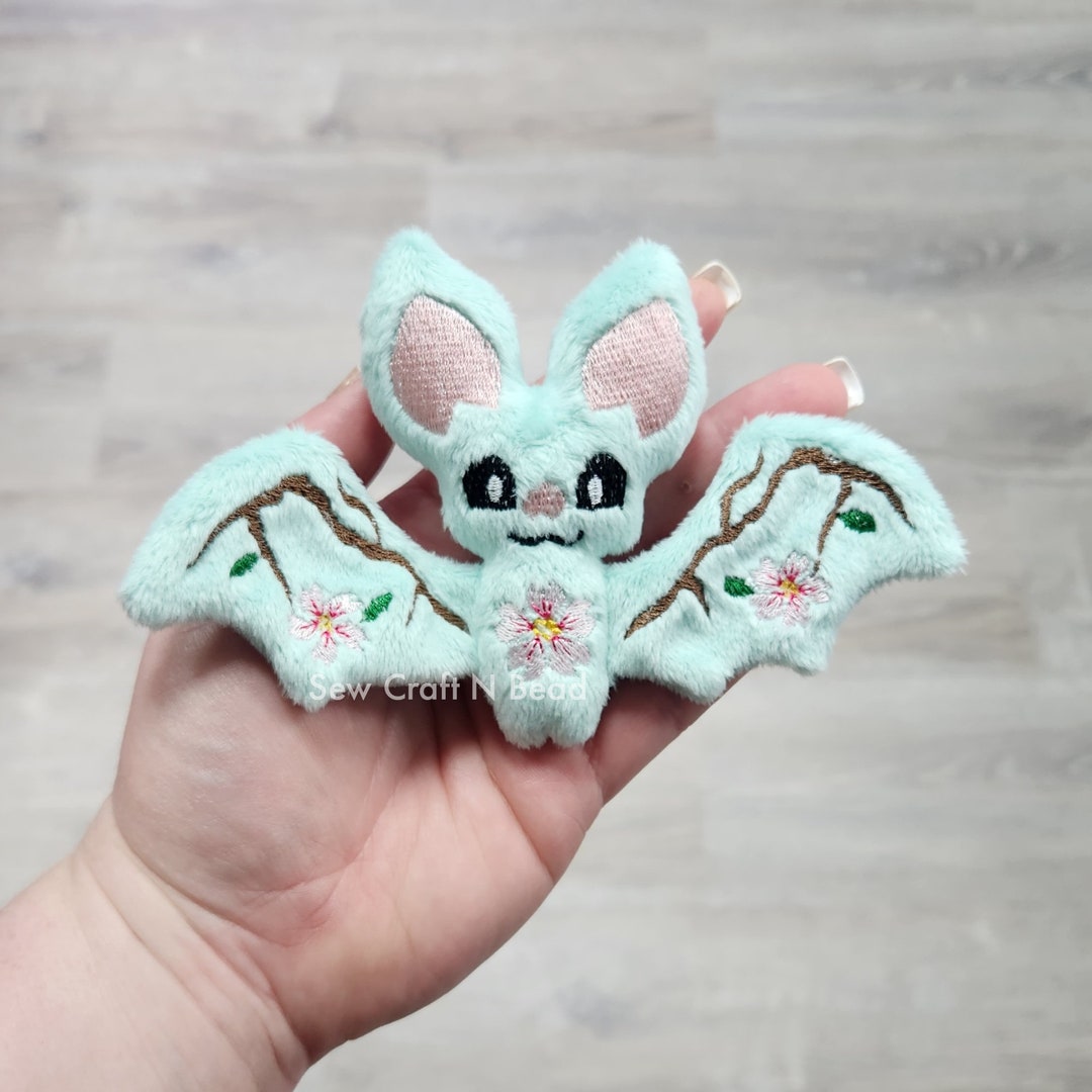 Mint Sakura Cherry Blossom Bat Plush - Etsy