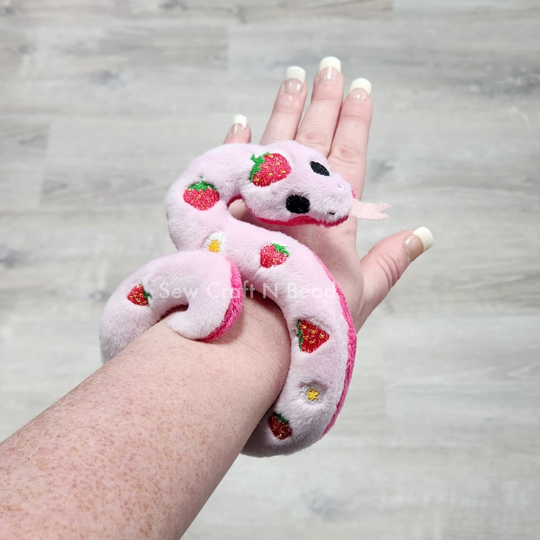 MADE TO ORDER Strawberry Snake Plush - Etsy