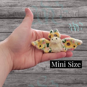 MADE TO ORDER Light Yellow Sunflower Bat Plush scented or No Scent - Etsy