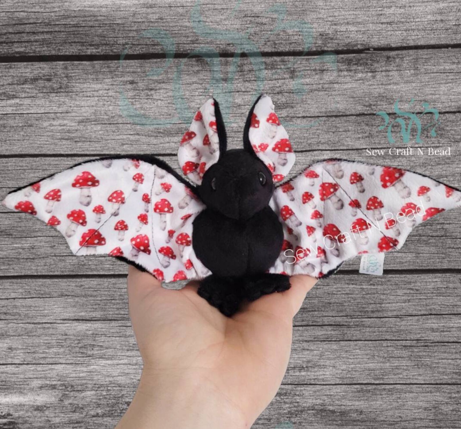 MADE TO ORDER Custom Color Mushroom Bat Plush - Etsy
