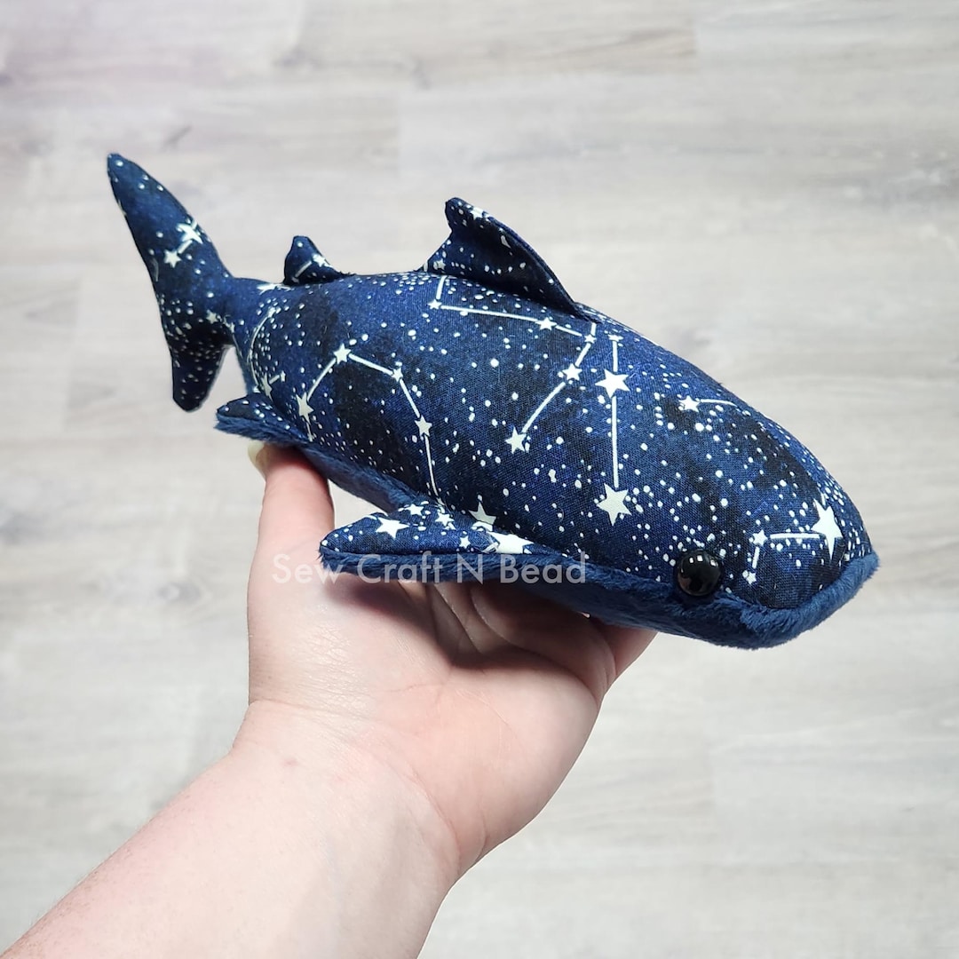 Glow-in-the-dark Whale Shark Plush: Handmade Minky Stuffed Animal - Etsy