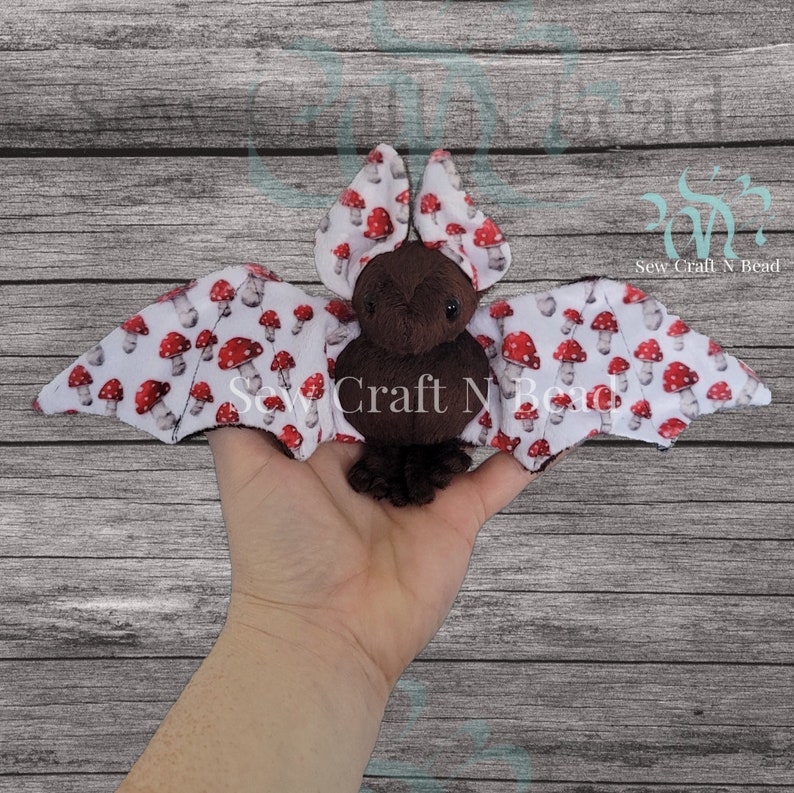 MADE TO ORDER Custom Color Mushroom Bat Plush - Etsy