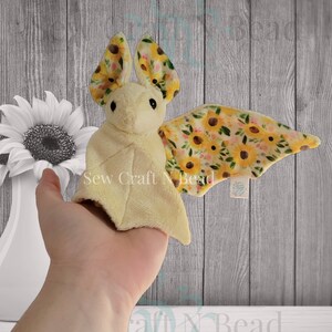Light Yellow Sunflower Bat Plush - Etsy