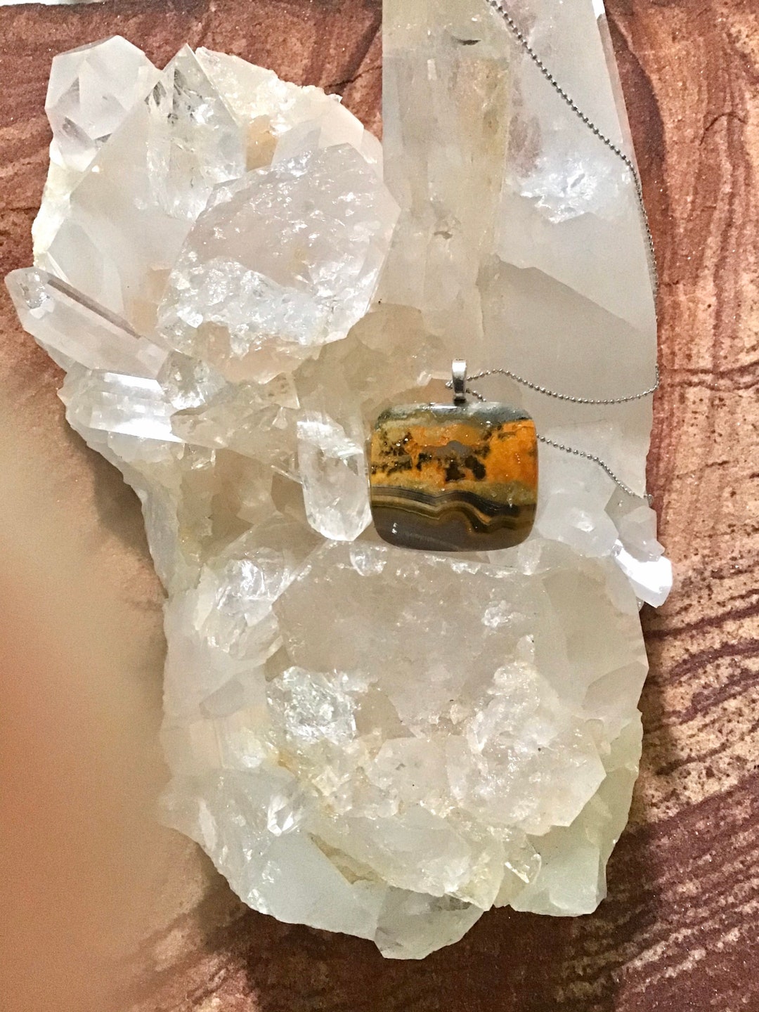 Bumblebee Pendant on Sterling Silver Chain - Etsy