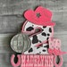 Disco Cowgirl Personalized Cake Topper, Space Cowgirl, Boots & Bling ...