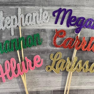 Personalized Name Centerpiece Sticks, Graduation, Retirement, Birthday ...