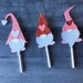 Valentine's Day Gnome Cupcake Toppers, Gnome 1st Birthday, Valentine ...