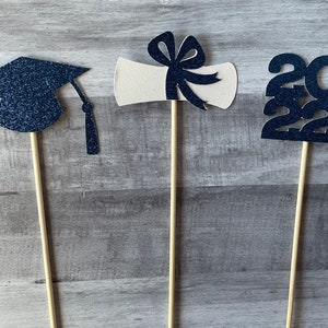 Graduation Centerpiece Sticks Diploma & Graduation Hat Picks - Etsy