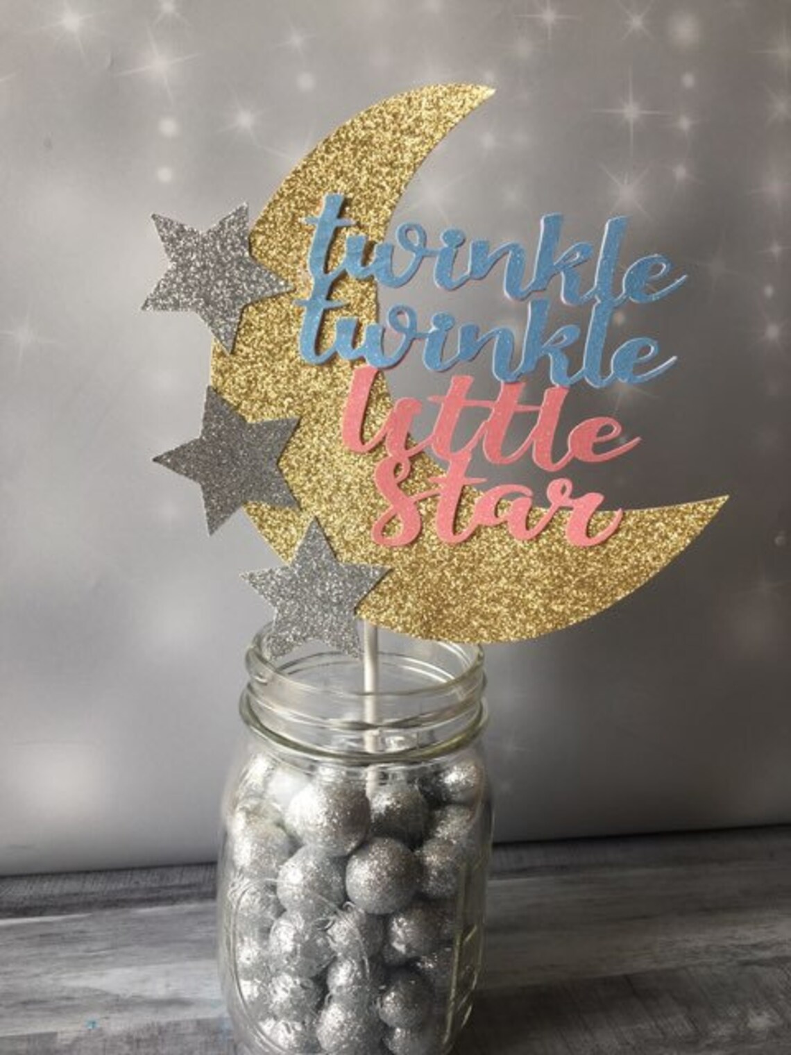 Twinkle Twinkle Little Star Cake Topper Twinkle Baby Shower | Etsy