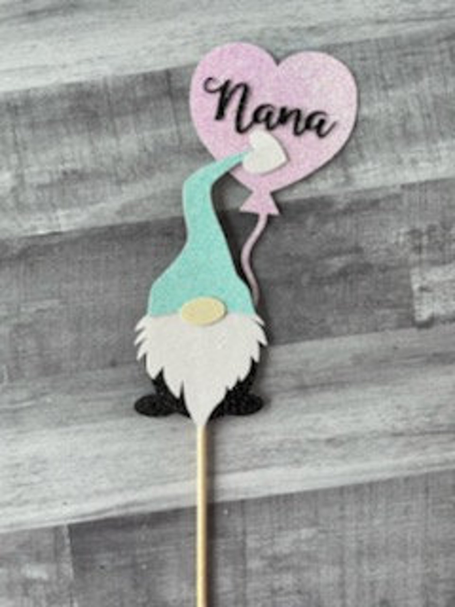 Gnome Birthday Cake Topper 2 or 3 Piece Set Nordic Gnome | Etsy