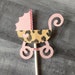 Leopard & Pink Baby Shower Cupcake Toppers, Its a Girl Shower, Carriage ...