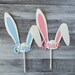 Bunny Ear Cake Topper, Personalized Custom Birthday Cake Decoration ...