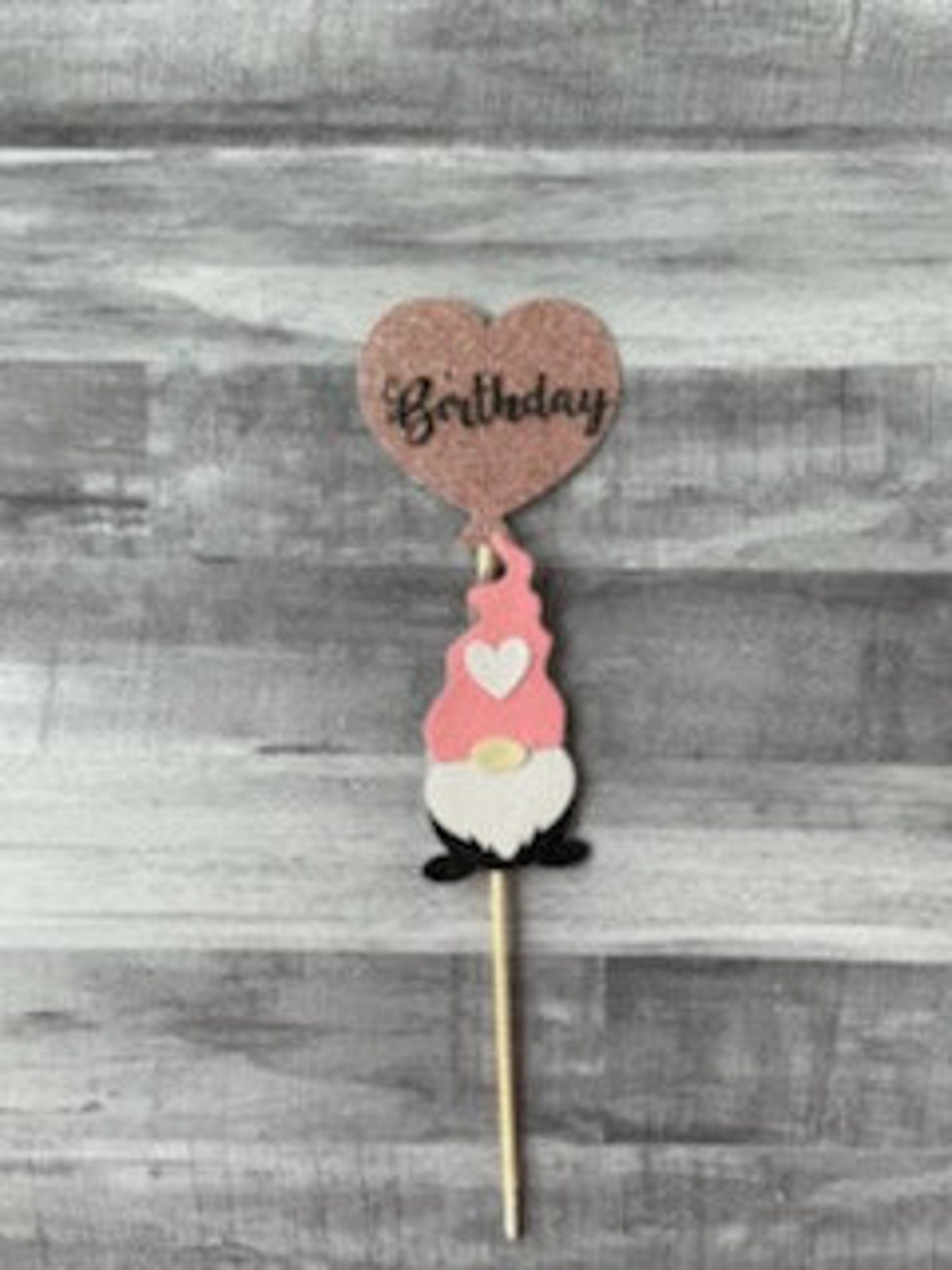 Gnome Birthday Cake Topper 2 or 3 Piece Set Nordic Gnome | Etsy