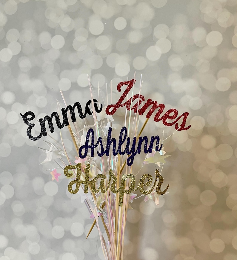 Personalized Name Centerpiece Sticks, Graduation, Retirement, Birthday ...