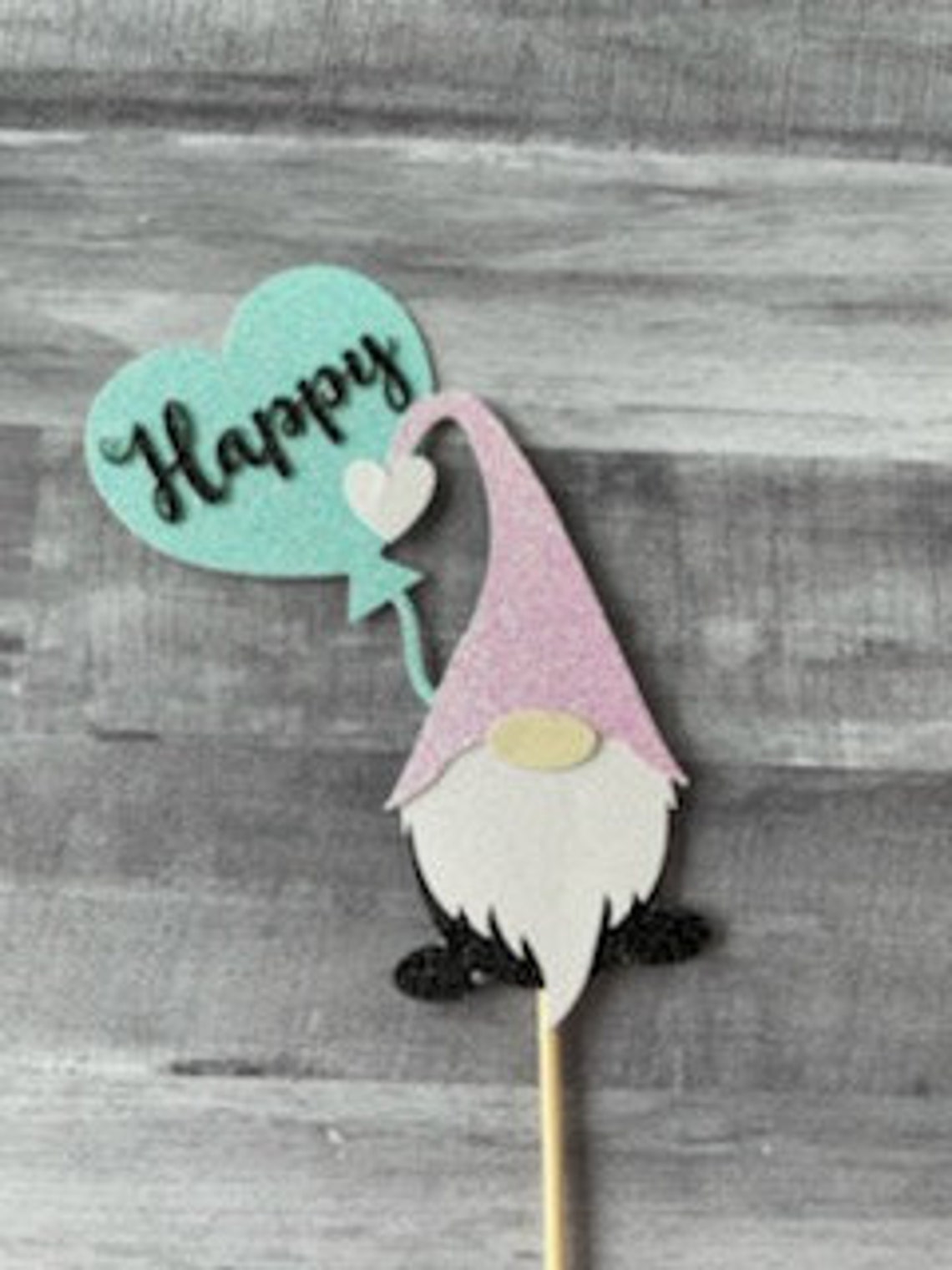 Gnome Birthday Cake Topper 2 or 3 Piece Set Nordic Gnome | Etsy