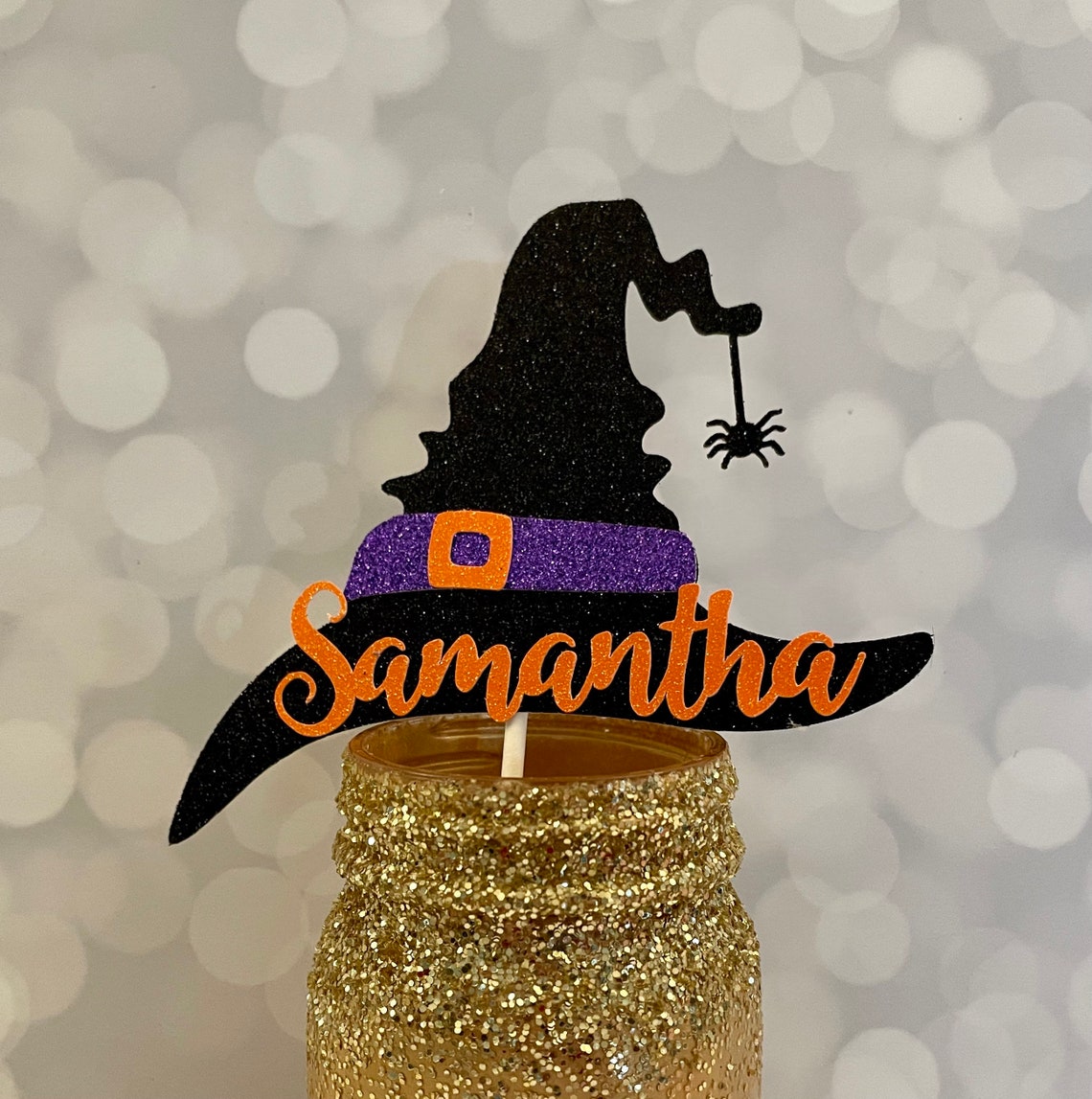 Witch Hat Cake Topper Personalized Custom Halloween Birthday - Etsy