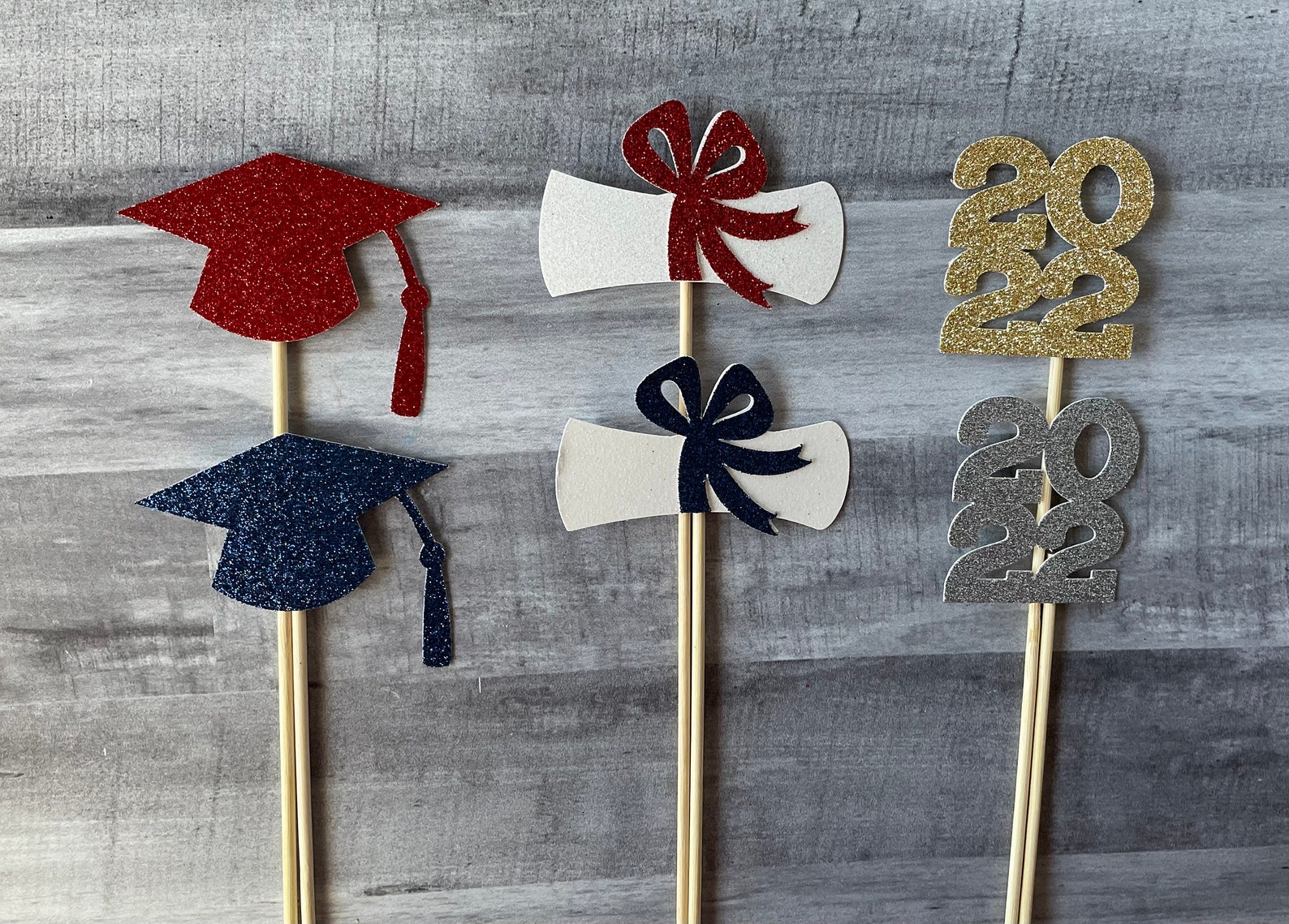 Graduation Centerpiece Sticks Diploma & Graduation Hat Picks - Etsy