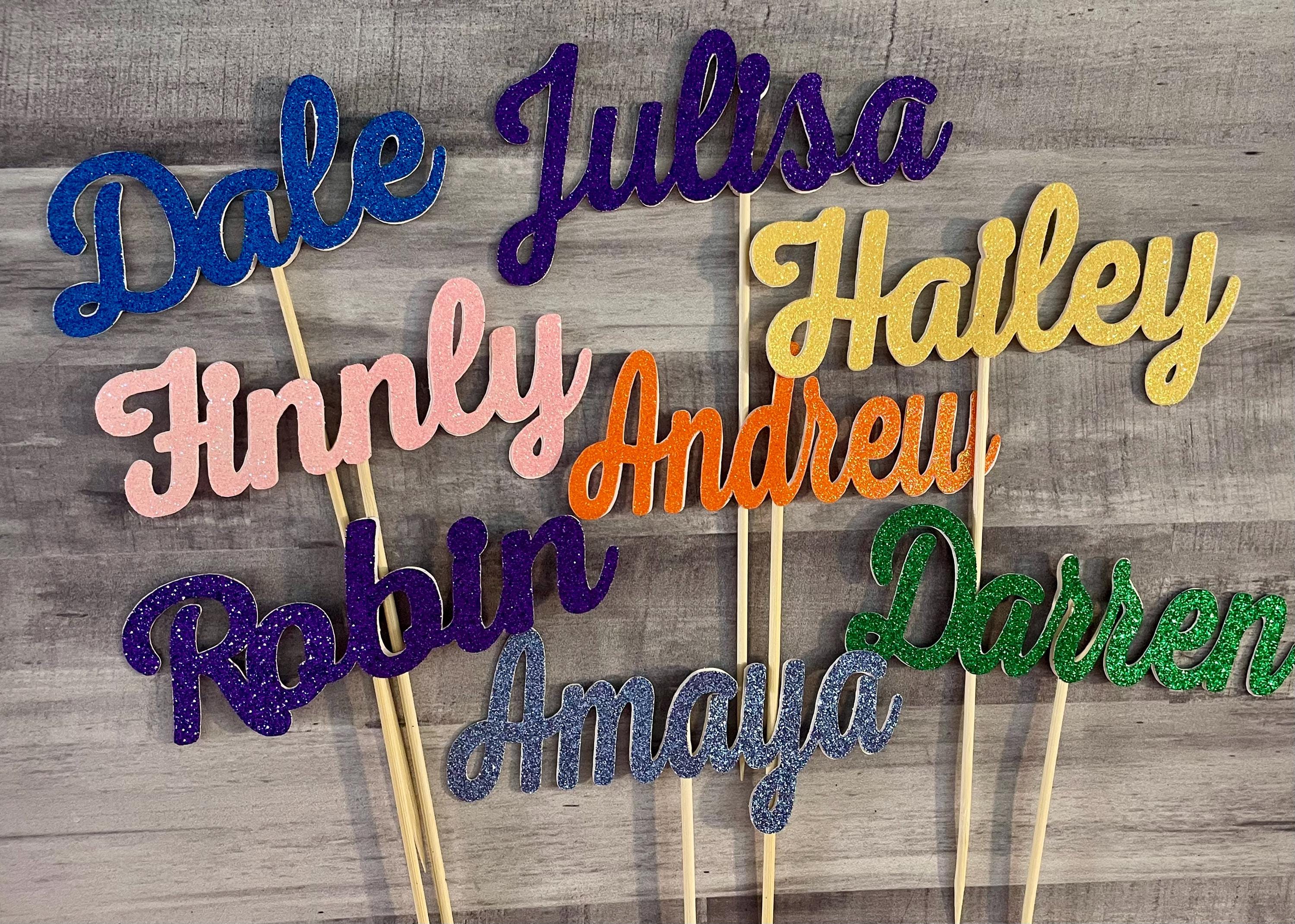 Personalized Name Centerpiece Sticks, Graduation, Retirement, Birthday ...