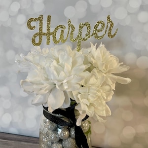 Personalized Name Centerpiece Sticks, Graduation, Retirement, Birthday ...