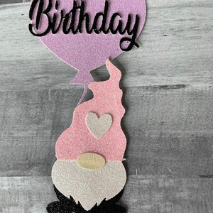 Gnome Birthday Cake Topper, 2 or 3 Piece Set, Nordic Gnome Party Theme ...