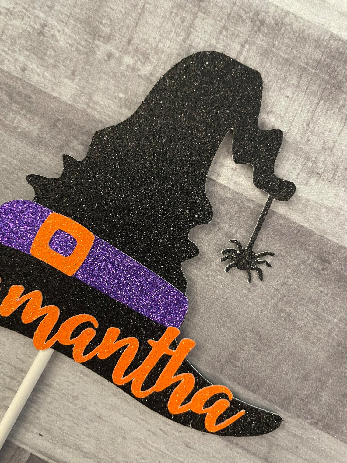 Witch Hat Cake Topper Personalized Custom Halloween Birthday - Etsy