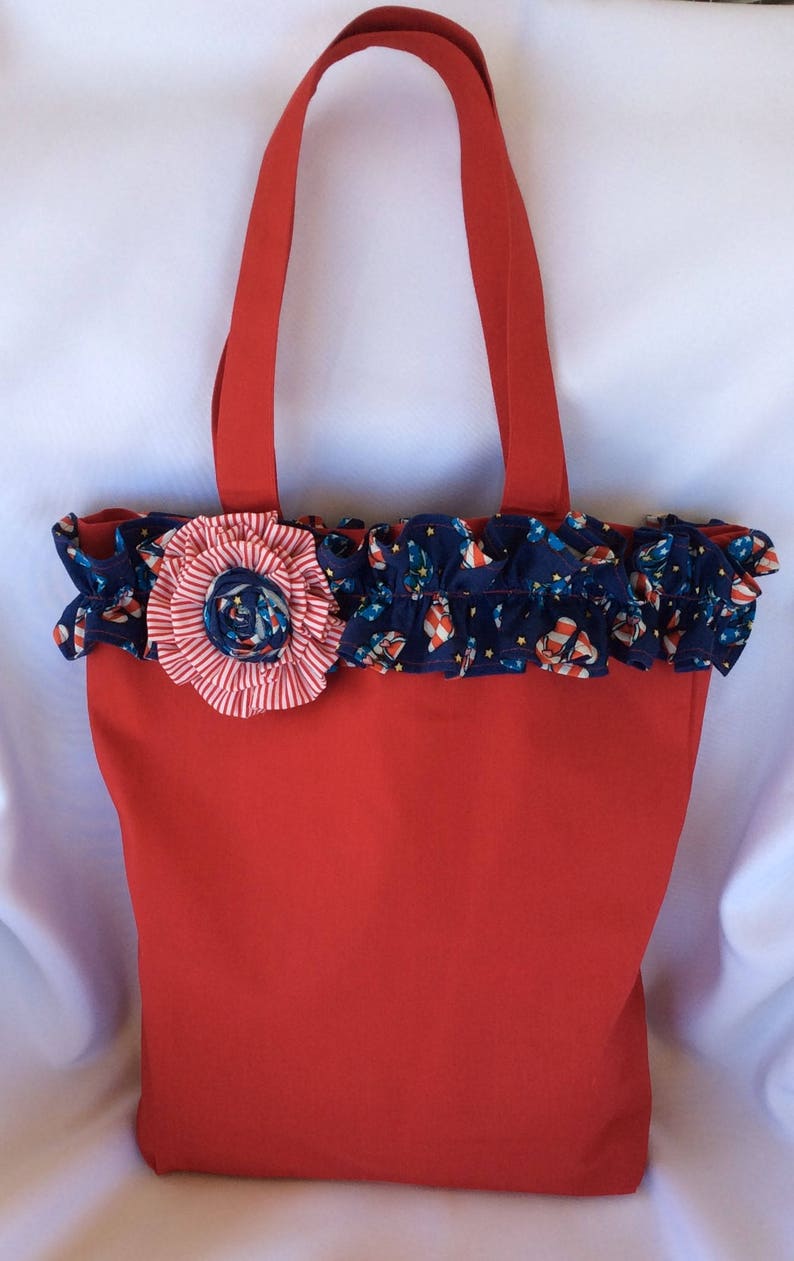 1-ruffle Tote - Etsy