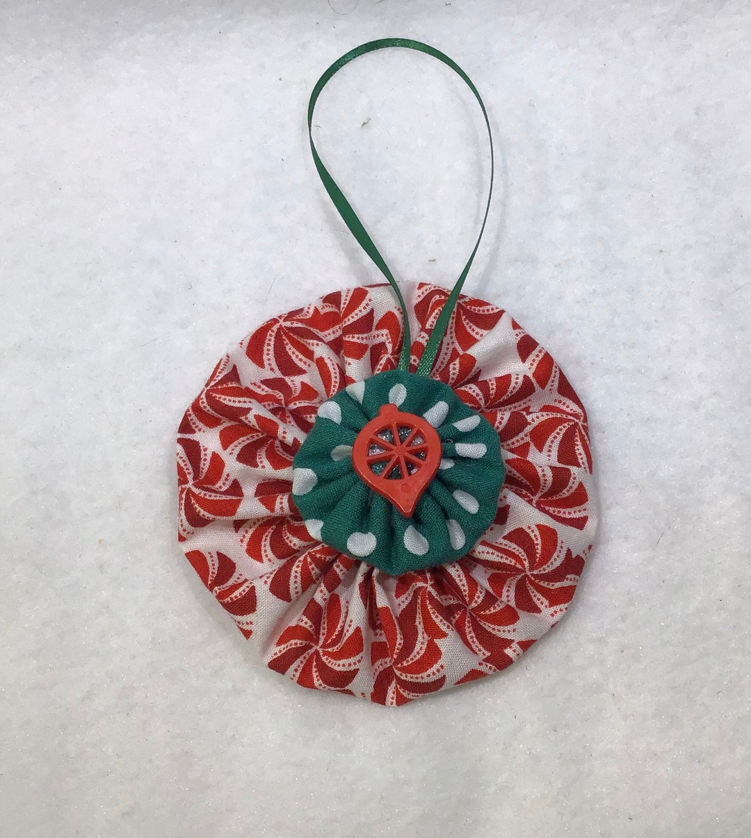 Yo-yo Christmas Ornament - Etsy