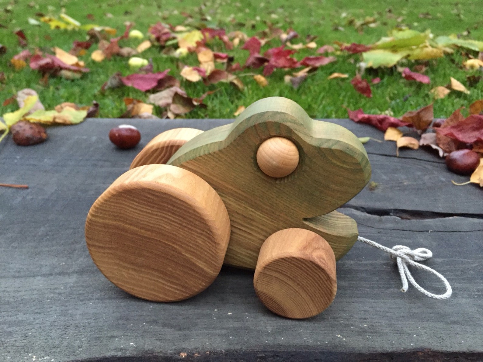 Big Toy Wooden Frog Pull Along Toy Kids Gift Baby Gift - Etsy