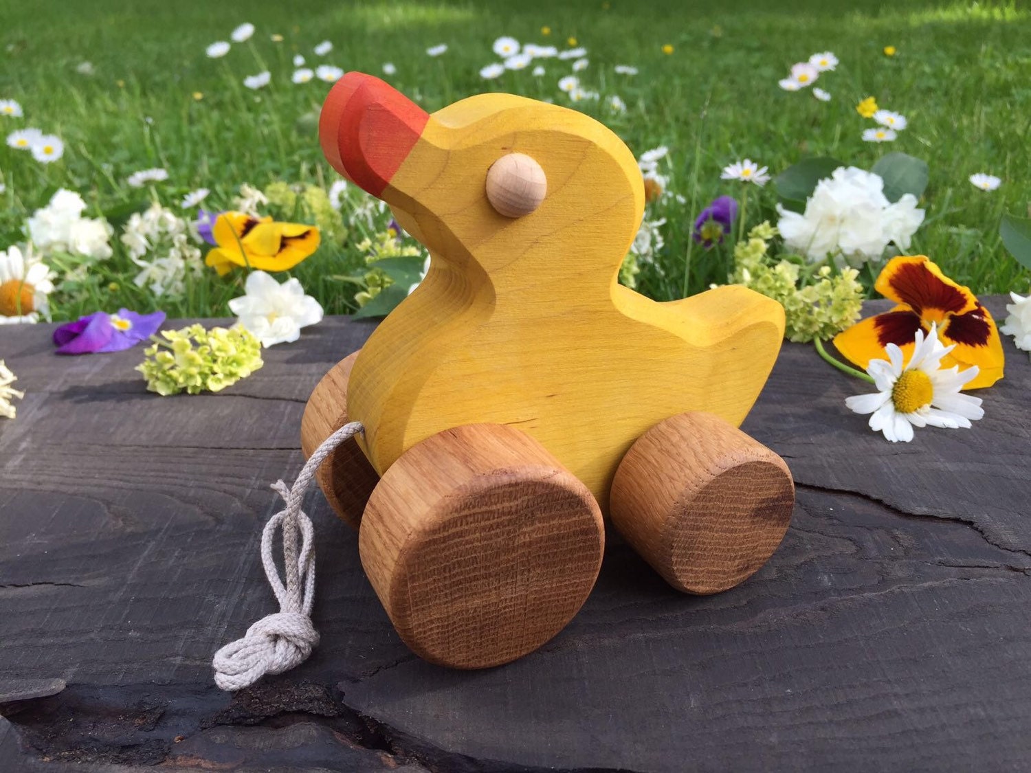 Big Toy Wooden Duck, Pull Along Toy, Kids Gift, Baby Gift, Christmas ...