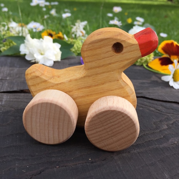 Wooden Duck Toy - Etsy