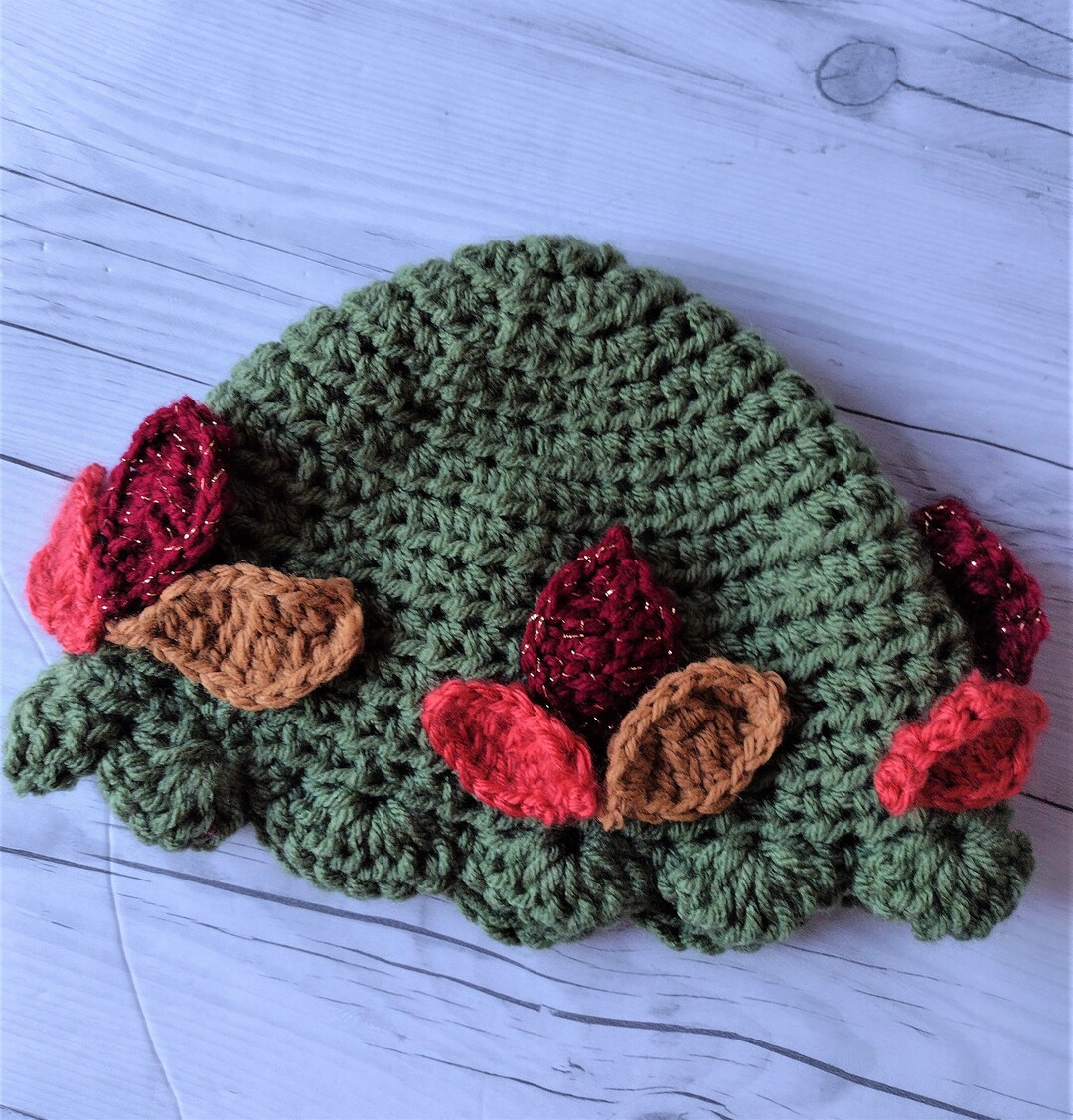 Autumn Leaves Hat Beanie Thanksgiving Hat Crochet - Etsy UK