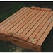 Plans to Build a Wood 4'x4' Covered Sandbox With Fold-out Seats - Easy ...